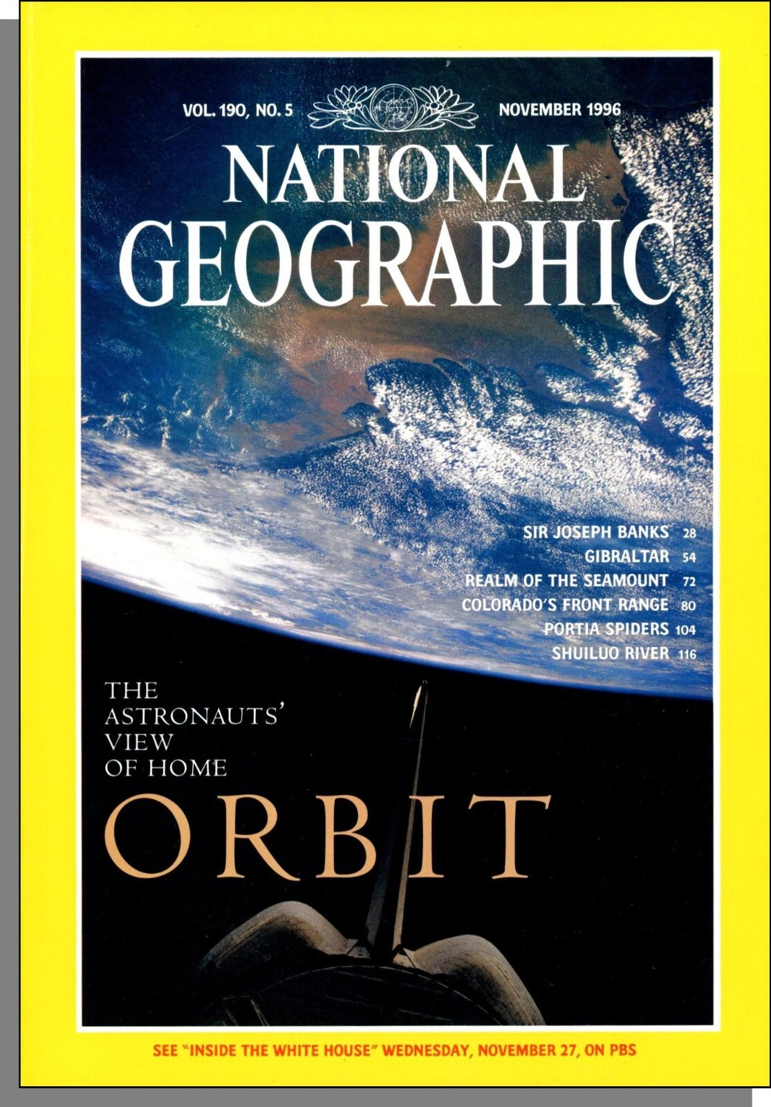 National Geographic - 1996, November - Earth From Space Orbit, Sir ...