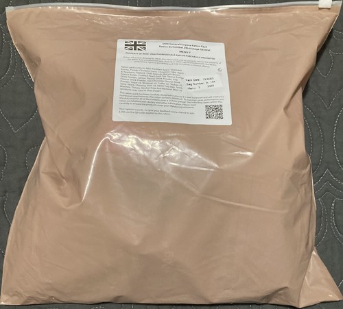 British Army Combat Food Ration #7 General Purpose Pack Military MRE In ...