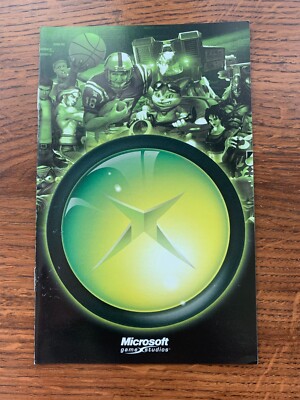 XBOX Game Studios Insert XBOX Instruction Manual Only | eBay
