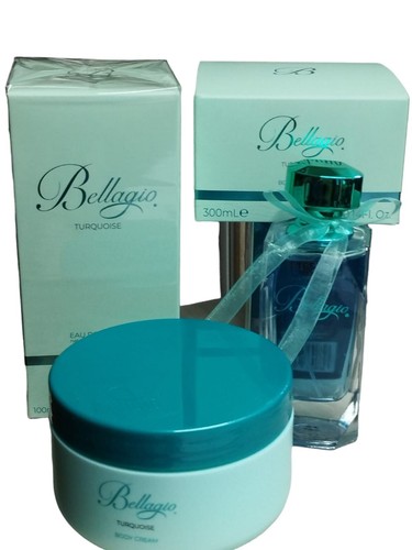 BELLAGIO Turquoise Kit Profumo 100ml + Crema Corpo 300ml Donna ...