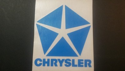 Chrysler Pentastar Medium sticker/decal 4 Chrysler, Dodge, Valiant ...