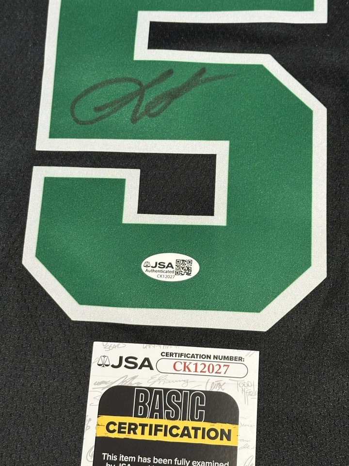 Luka Garza Signed Autographed Boston Celtics Jersey JSA COA Auto Large ...