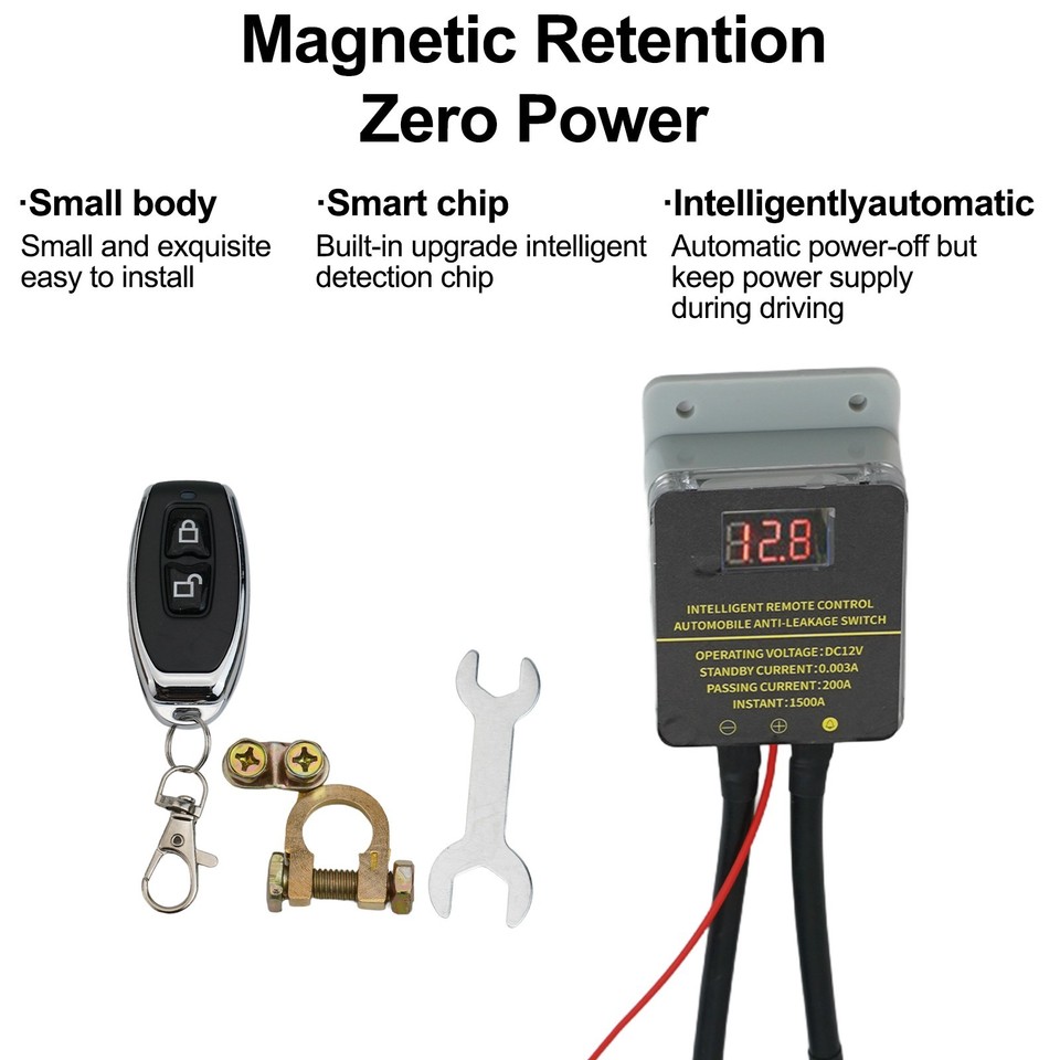 200A 12V Car Battery Isolator Switch Efficient Power Isolation Remote ...