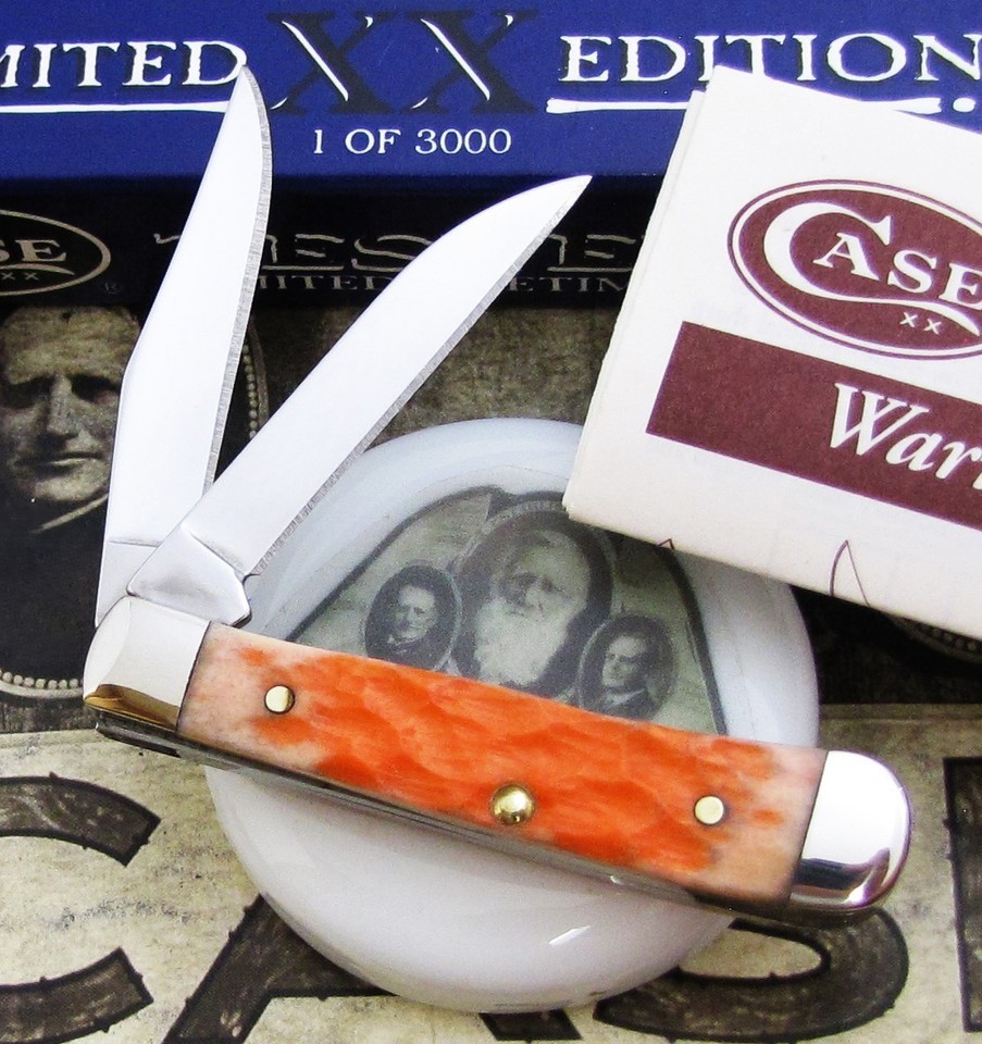 Case XX Tiny Trapper Knife 2007 Limited XX 21 Salmon Bone MIB From ...