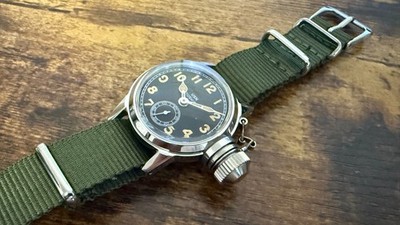 WW2 HAMILTON MILITARY WATCH A-11 USN BUSHIPS WITH NEW CANTEEN CASE ! | eBay