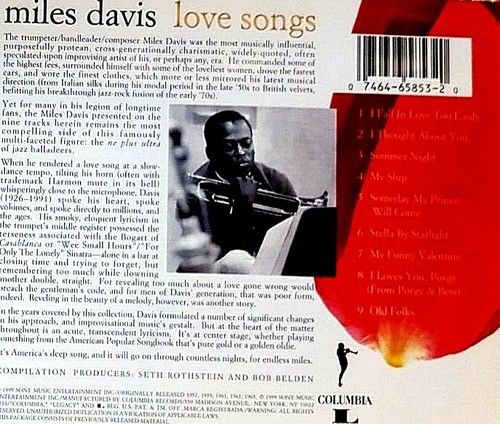 Miles Davis - "Love Songs" - ( CD - Columbia Records ) 74646585320| eBay