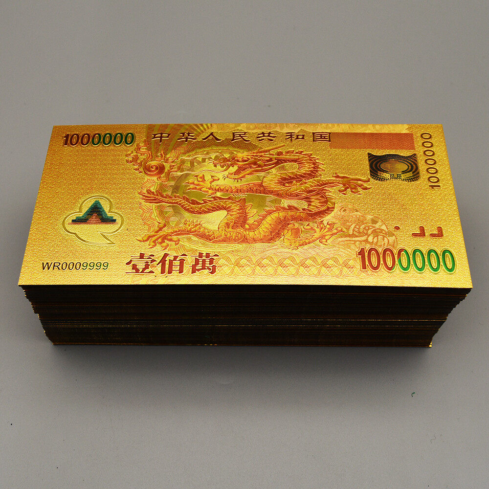 Wholesale 1000pcs Chinese Dragon Polymer Banknotes One Million Dollars ...