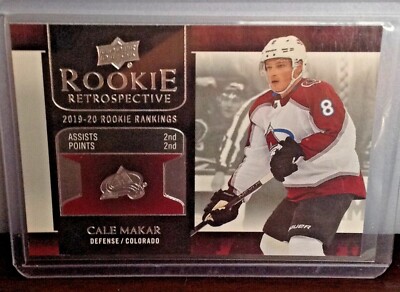 CALE MAKAR 2020-21 UPPER DECK UD ROOKIE RETROSPECTIVE RC CARD RARE SP ...