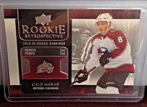 CALE MAKAR 2020-21 UPPER DECK UD ROOKIE RETROSPECTIVE RC CARD RARE SP ...