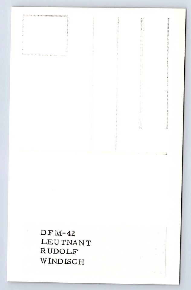 DFN-42 Leutenant Rudolf Windisch Germany Postcard WW1 Aviator B669 | eBay