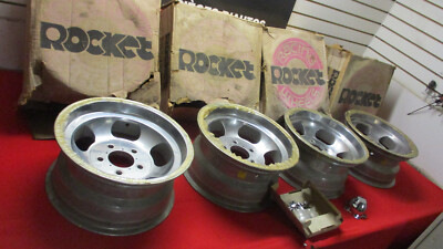 VINTAGE SLOT WHEEL 14X7 WHEEL NOS ROCKET RACING WHEEL 5X4 3/4 CHEVROLET ...
