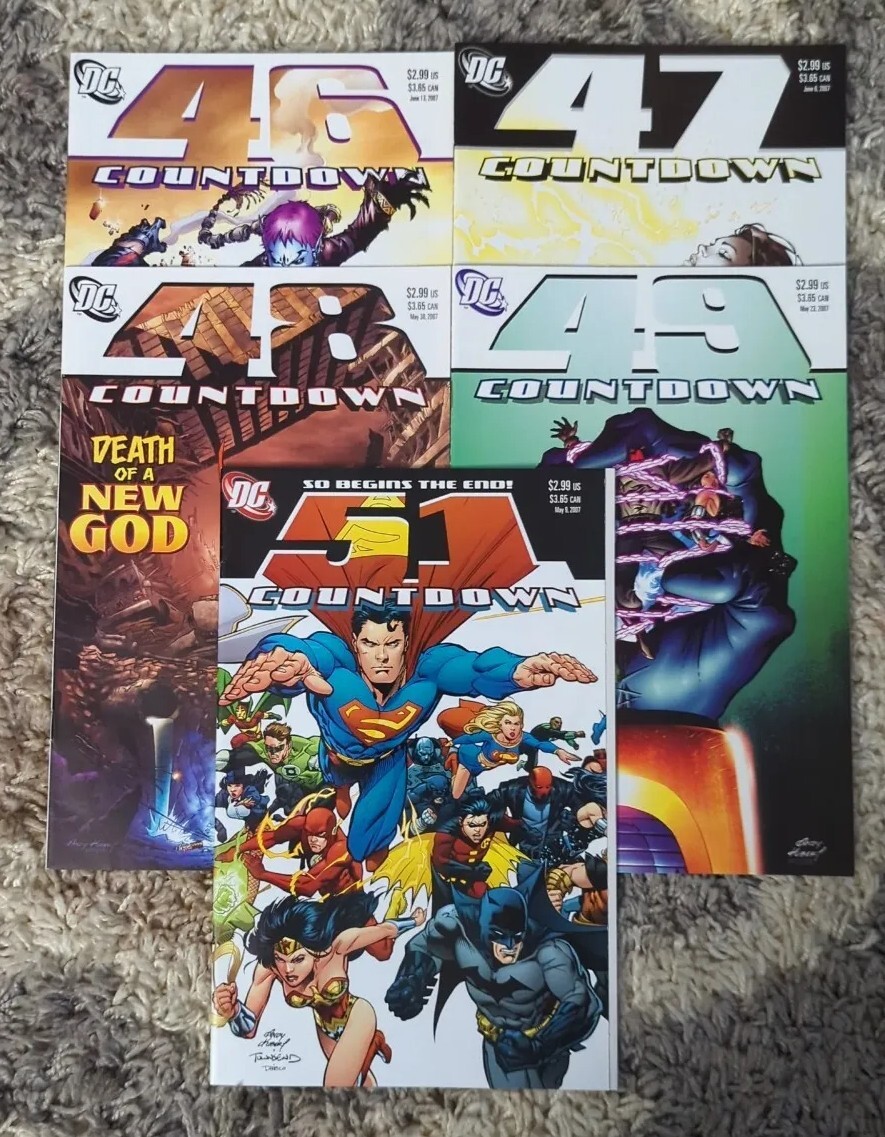 Lot Of 5 2007 DC Countdown Comics #46-49 & 51 Bagged And Boarded | eBay