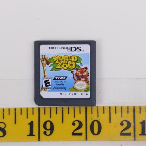 Nintendo DS World Of Zoo Video Game THQ Rated E Animals | eBay