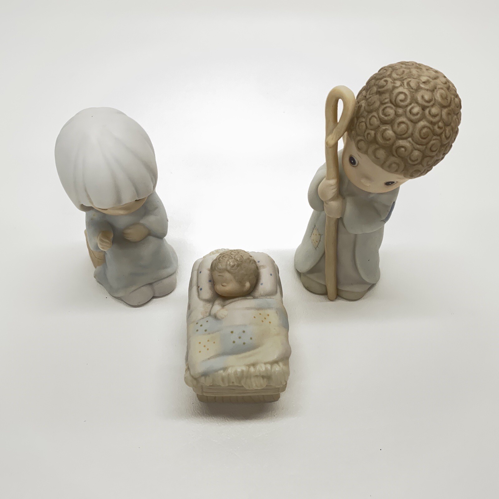 Enesco Precious Moments The Nativity 3 Piece Set 1986/1995 With Box ...