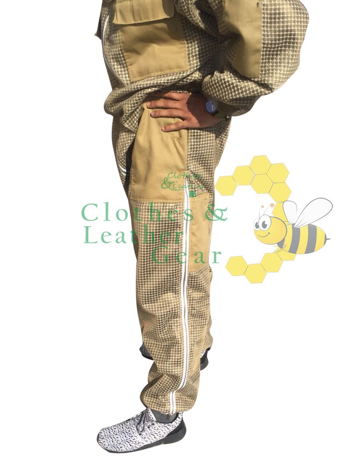 ULTRA VENTILATED 3 LAYER BREEZE MESH BEEKEEPING OVERALL BEE FULL SUIT ...