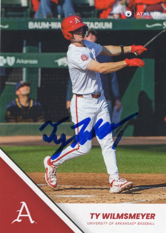 Arkansas Razorbacks 2024 Onit NIL Autographed Baseball Cards IP Auto ...