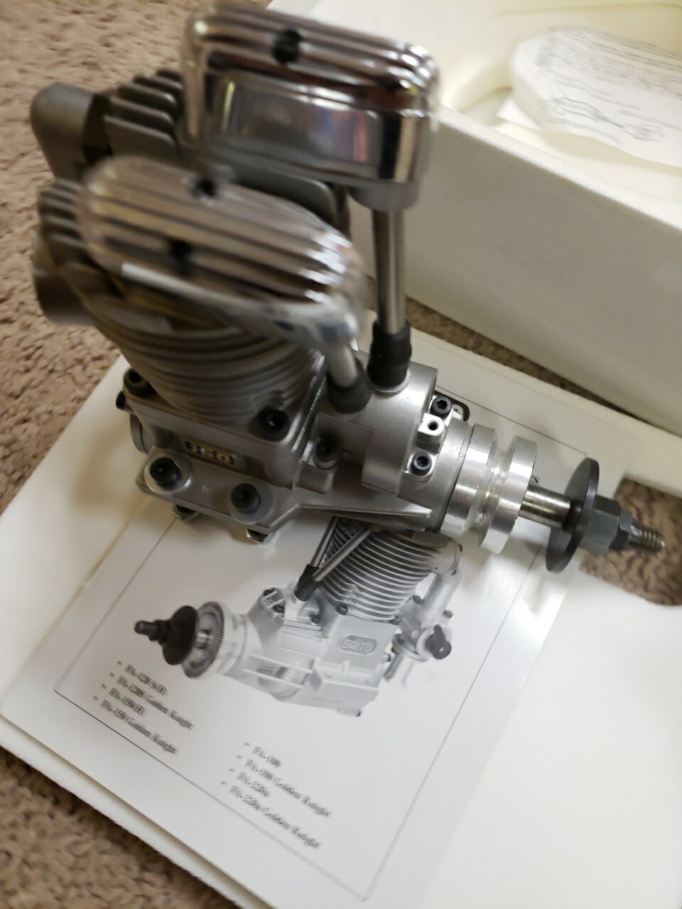 Saito Engine - Saito FA-150 (H) four stroke - NIB - with mount And ...