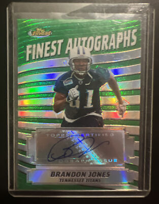 2005 Finest Autographs Refractor Brandon Jones Rookie Auto Tennessee ...