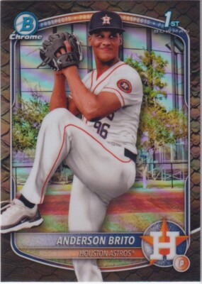 2025 Bowman Prospects ANDERSON BRITO 1st Reptilian Refractor #BCP-98 ...