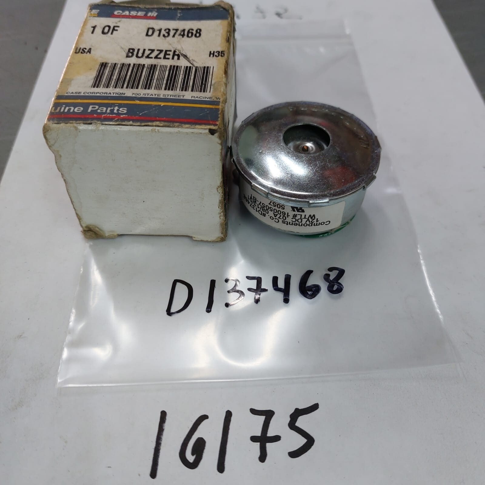 NEW NOS TRACTOR PARTS D137468 BUZZER Case IH 580L, 570LXT, 550H, 580SN ...