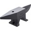 VEVOR Blacksmith Anvil Steel Round Horn Anvil 132lb 60kg 2 Holes for ...