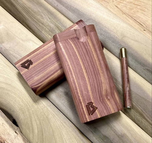 Twist-Top Aromatic Cedar Wood (4") Dugout Stashbox w Bat/One Hitter ...