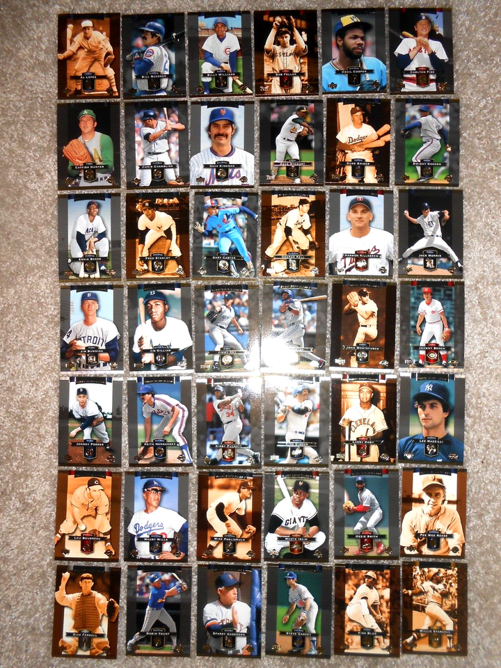 2003 UD SWEET SPOT CLASSIC 42 DIFF CARD LOT W/BENCH BANKS FELLER SNIDER ...