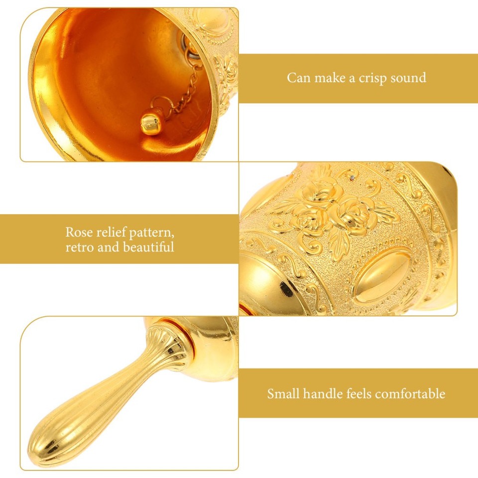 Metal Bell for Bar Restaurant Hand Bell Call Bell Desktop Restaurant ...