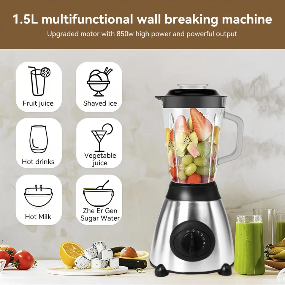 1000W Blender Smoothie Maker Ice Crusher Mixer Milk Shake Fruit Juicer ...