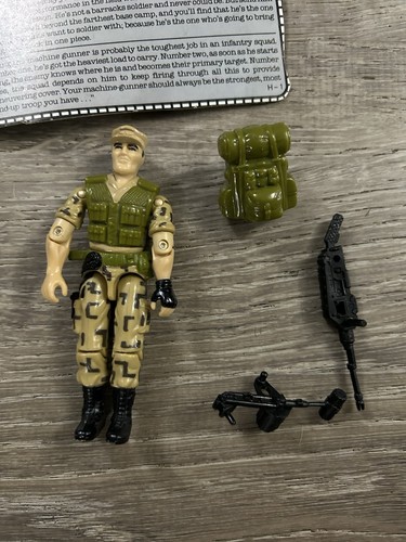 1988 Vintage G.I. GI Joe Lot 3.75 ARAH Repeater v1 Figure & Card *100% ...