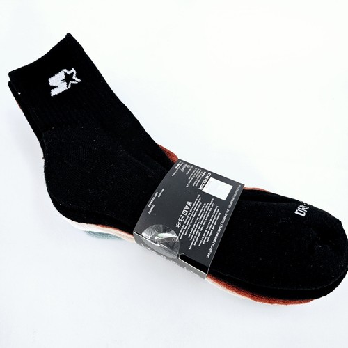 STARTER Mens Extended Quarter Socks Multicolor 5 pairs Cushion 6-12 NEW ...
