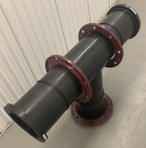 8" IPS SDR 17 TEE PE3408/PE4710/PE100 ASTM D2513 D3201 RING T FLANGE ...