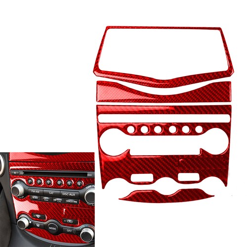 5pcs Real Carbon Fiber Air Conditioner Control Panel Cover Trim For ...