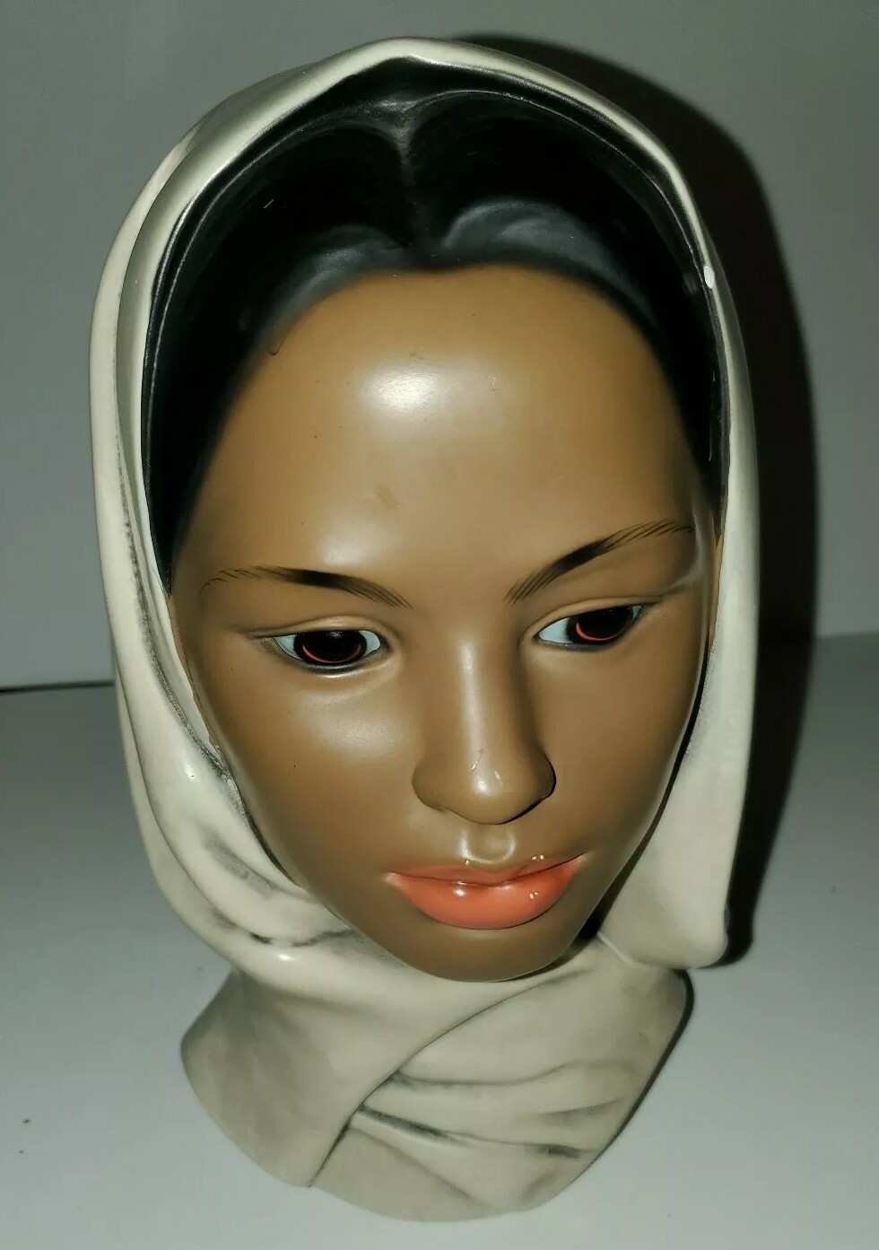 Vintage 1950's-60's Marwal statue of Exotic Woman, 10" Tall Head Bust ...