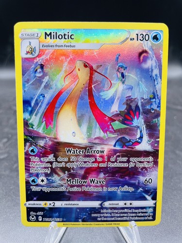 Pokemon Milotic TG02 Silver Tempest Trainer Gallery Ultra Rare Holo NM ...