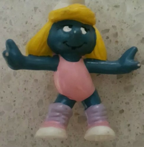 PUFFO PUFFI PEYO 20183 PUFFETTA AEROBICA AEROBIC SMURFETTE 1984 VINTAGE ...