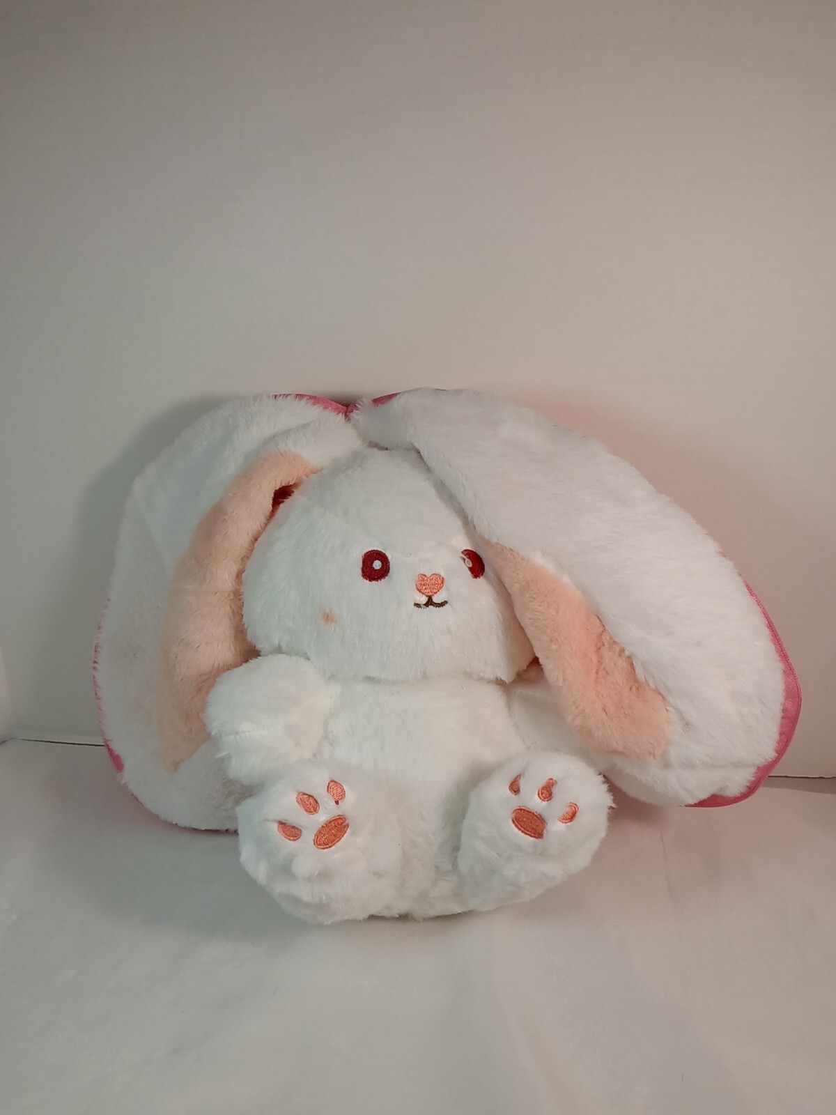 Strawberry Bunny Plush, Zip Up Reversible Stuffed Bunny Rabbit | eBay