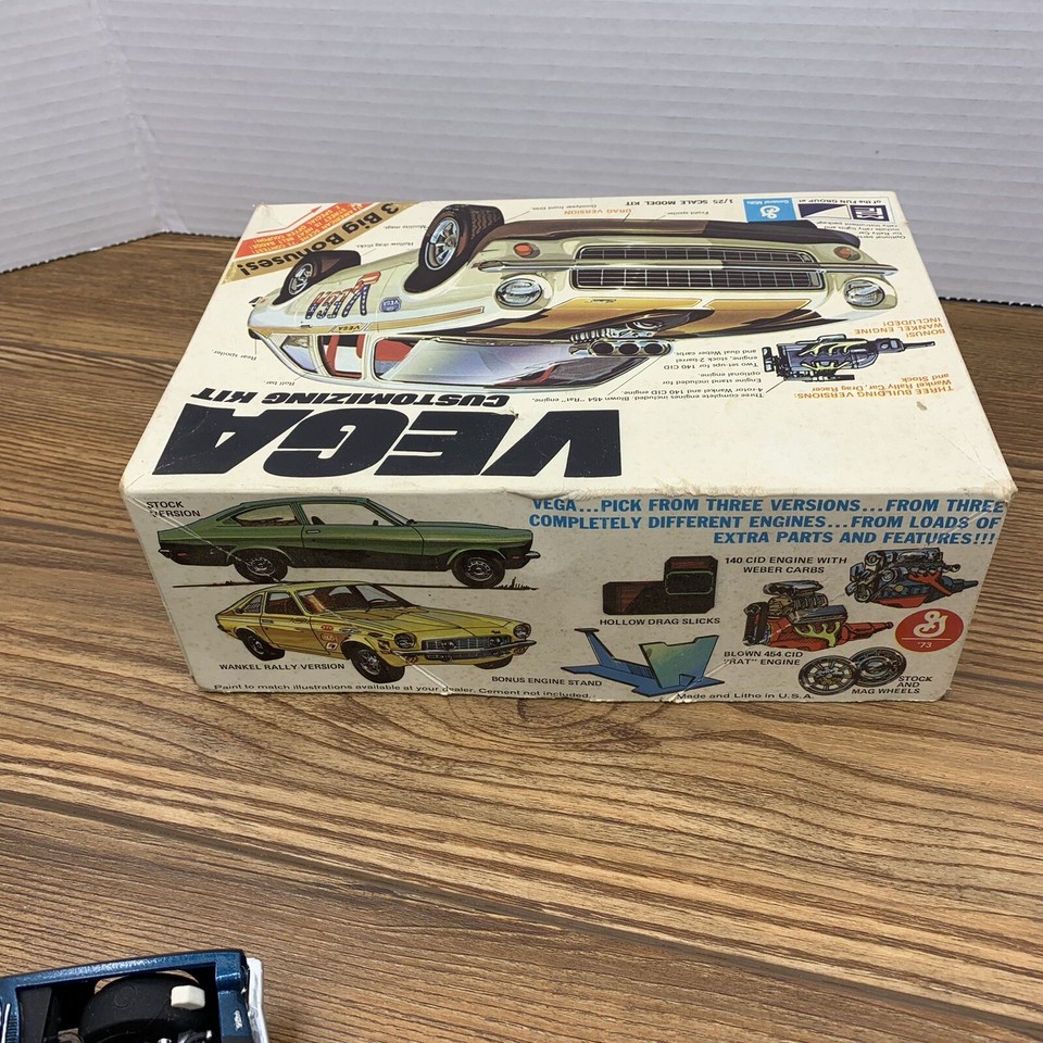 MPC Vintage Rare Model Kit 73 Vega Customizing Kit Box 1-7327-225 Built ...