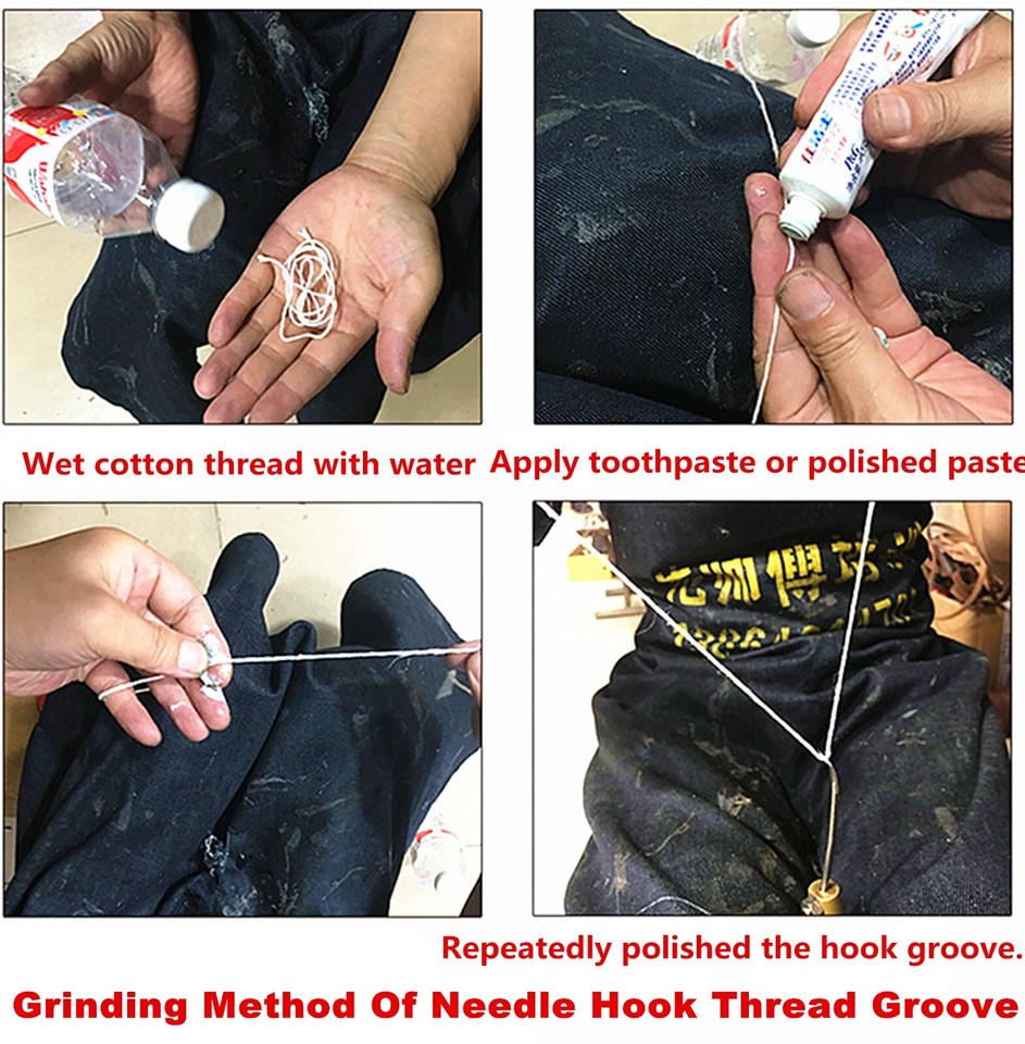 3pcs Needle Leather Craft Shoemaker Cobbler Sewing Stitching Hook Awl ...