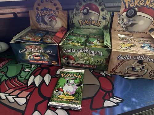 1 Pokemon 1st Edition Jungle Booster Pack FACTORY SEALED WOTC Booster ...