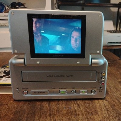 Audiovox VBP2000 Portable 5" LCD Monitor VHS Video Cassette Tape Player ...
