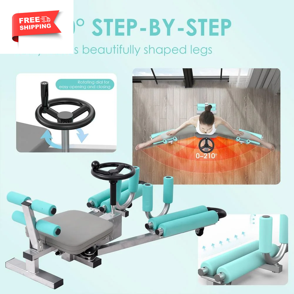 Leg Stretcher, 330LBS Leg Stretch Machine, Heavy Duty Steel Frame ...