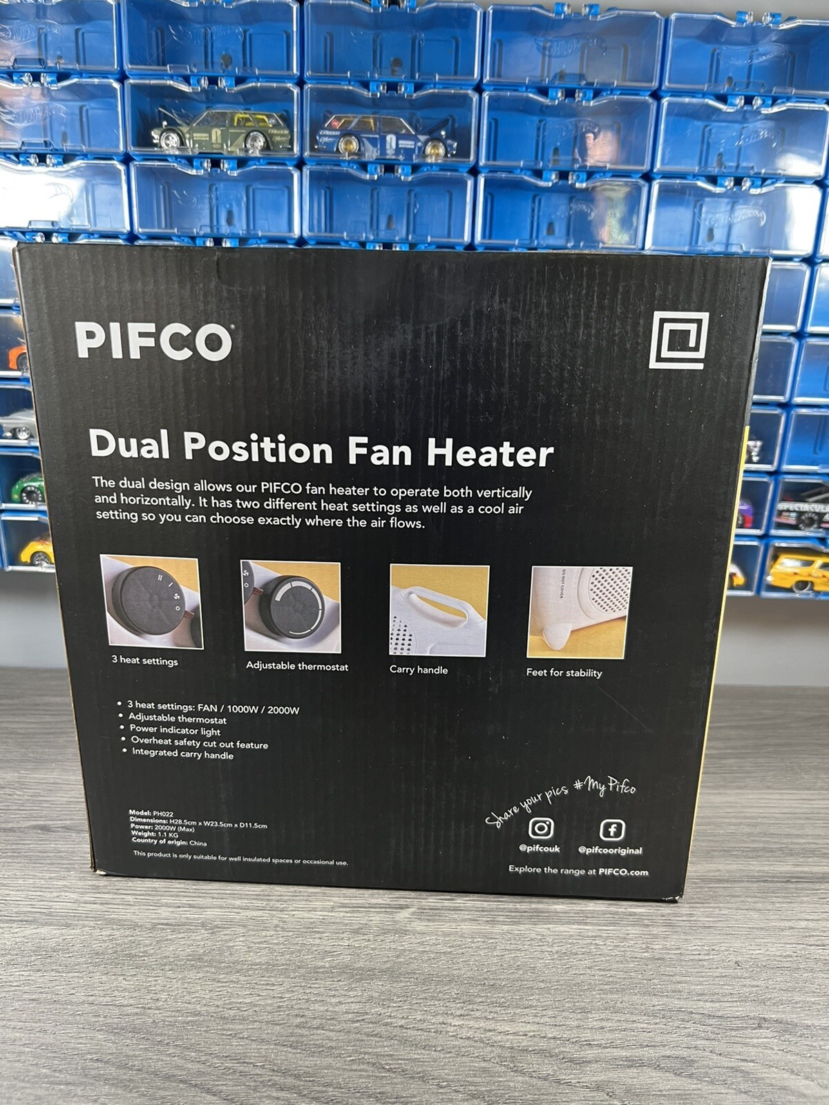 PIFCO PE124 2000 W Fan Heater- White for sale online | eBay