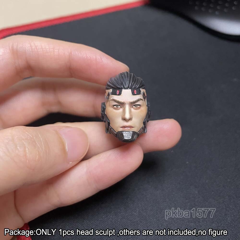 Premium 1/12 Cyberpunk Head Sculpt Soldier Head For 6" romankey x cowl ...