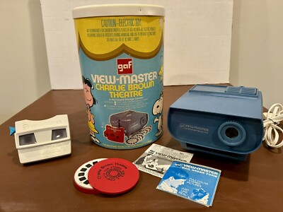 GAF View-Master CHARLIE BROWN Theatre Projector, Complete Set, Tested ...