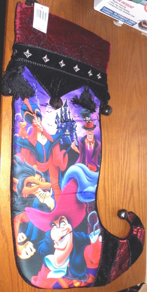 Disney Parks Villains Stocking Christmas Holiday Scar Cpt Hook Dr ...