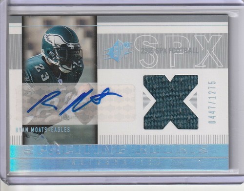 Ryan Moats 2005 Upper Deck SPX Rookie Auto 0447/1275 Eagles | eBay