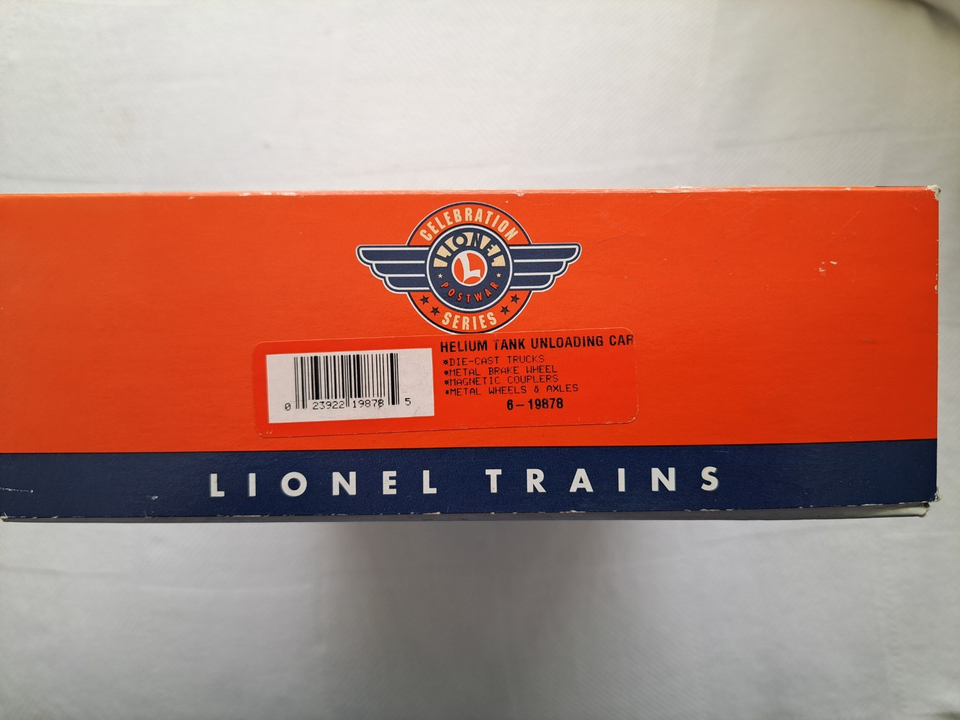 Lionel 6-19878 Helium Tank Unloading Car Postwar Celebration Series | eBay