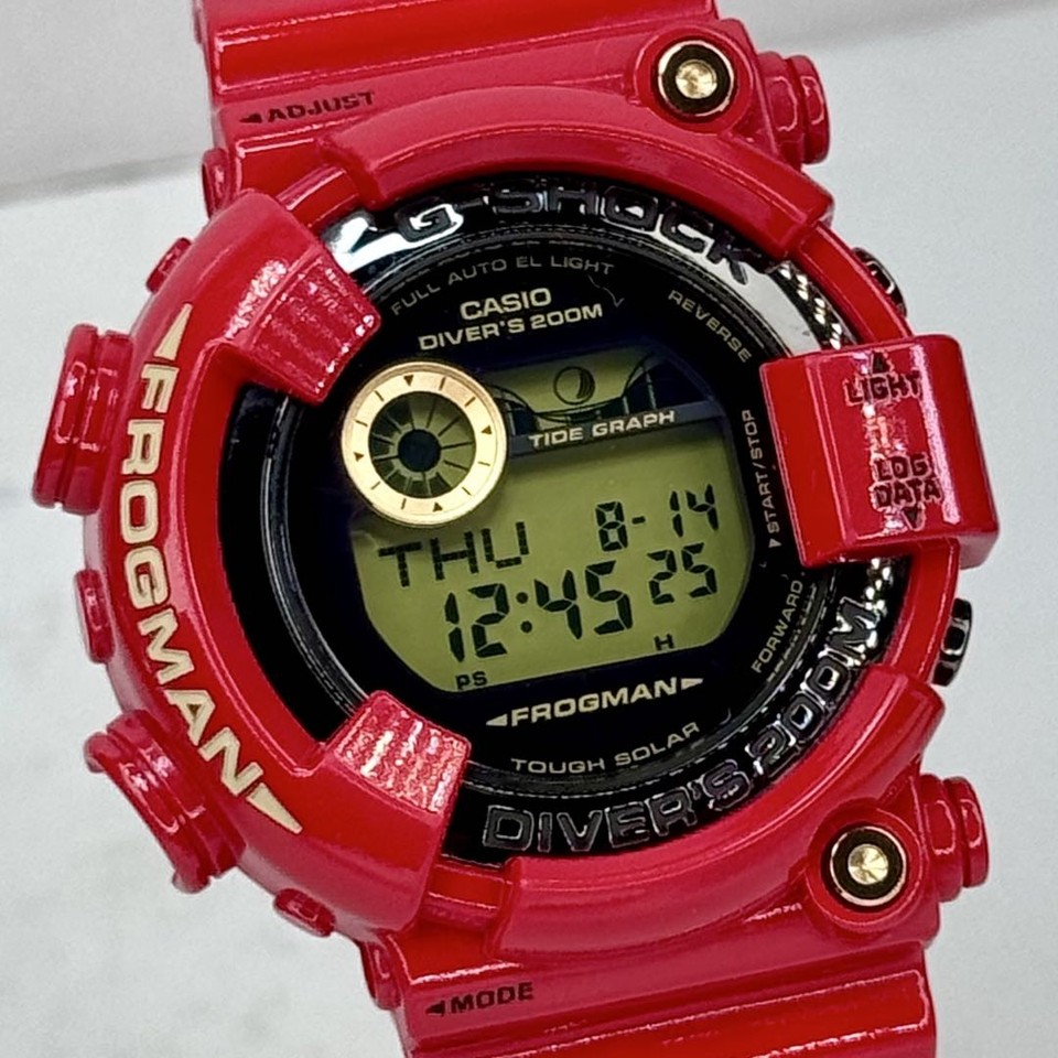 G-Shock Frogman Gf-8230A-4Jr Digital Solar Men Very Good Condition Gf ...
