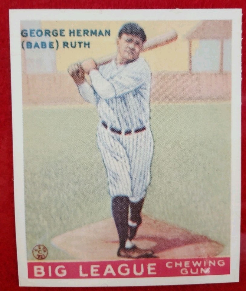1933 Goudey Big League Chewing Gum - R319 Babe Ruth #144 | eBay